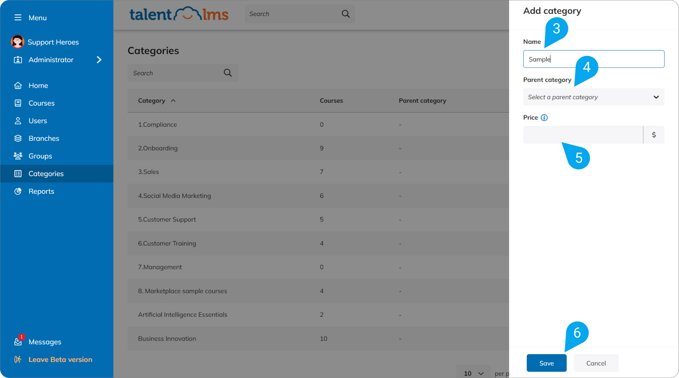 How To Create Categories In Talentlms Talentlms Support Help Center