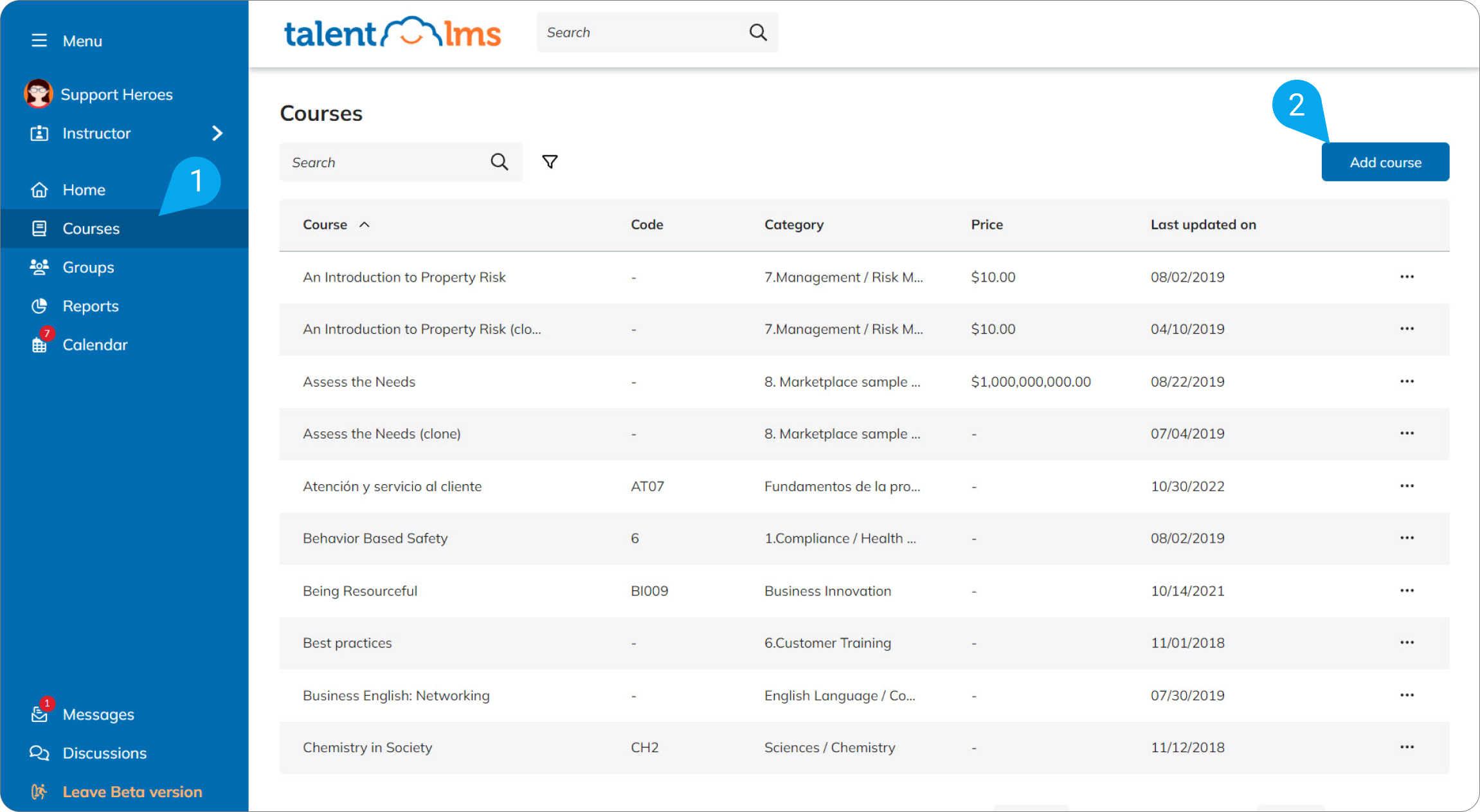 How To Create Categories In Talentlms Talentlms Support Help Center