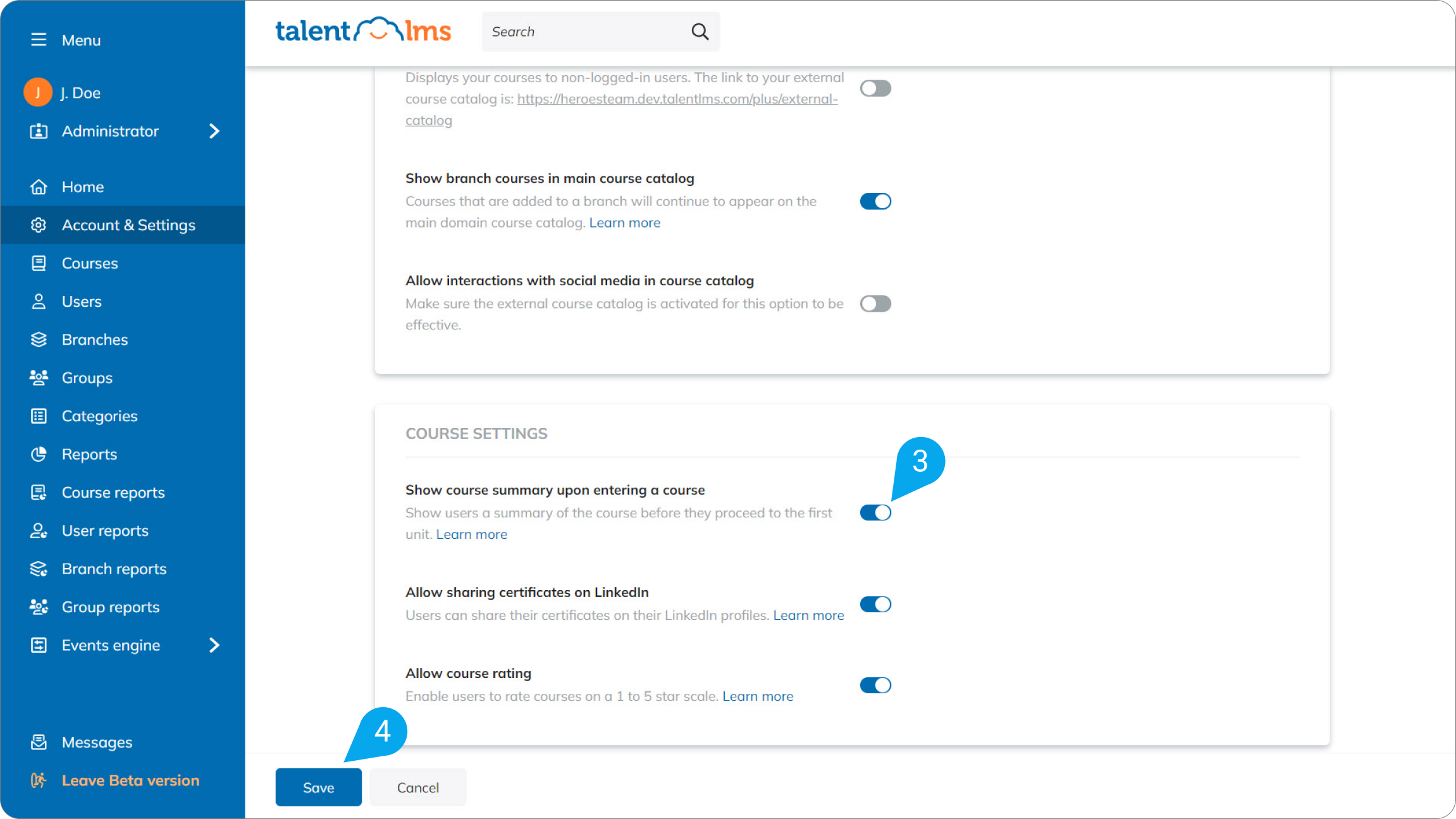 How to activate the course summary page in TalentLMS – TalentLMS ...