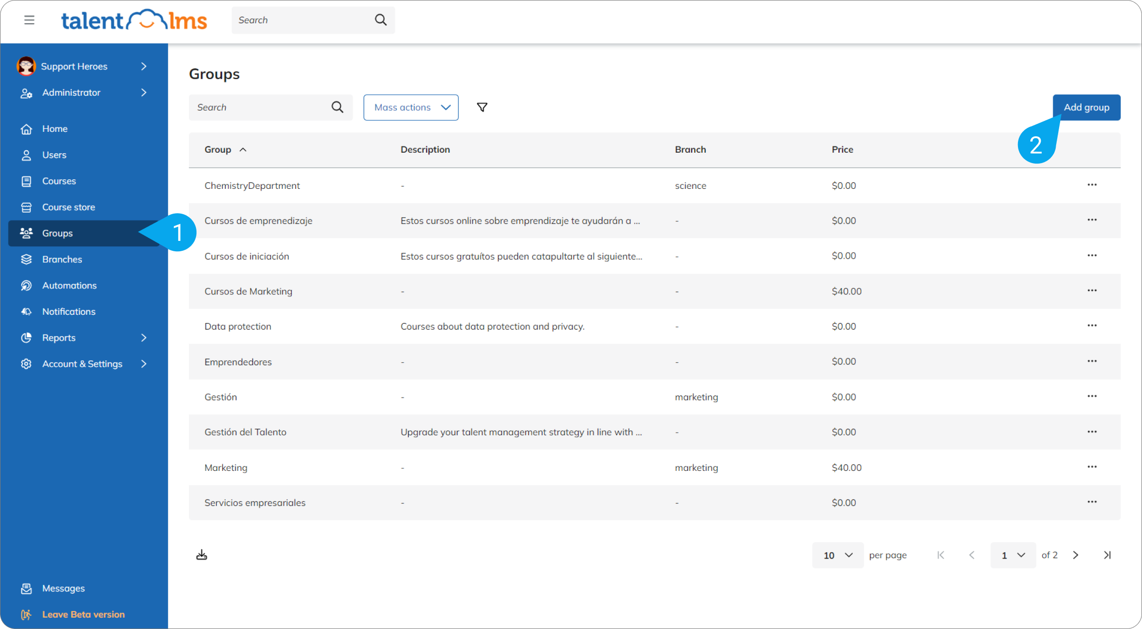 How to work with groups in TalentLMS – TalentLMS Support - Help Center