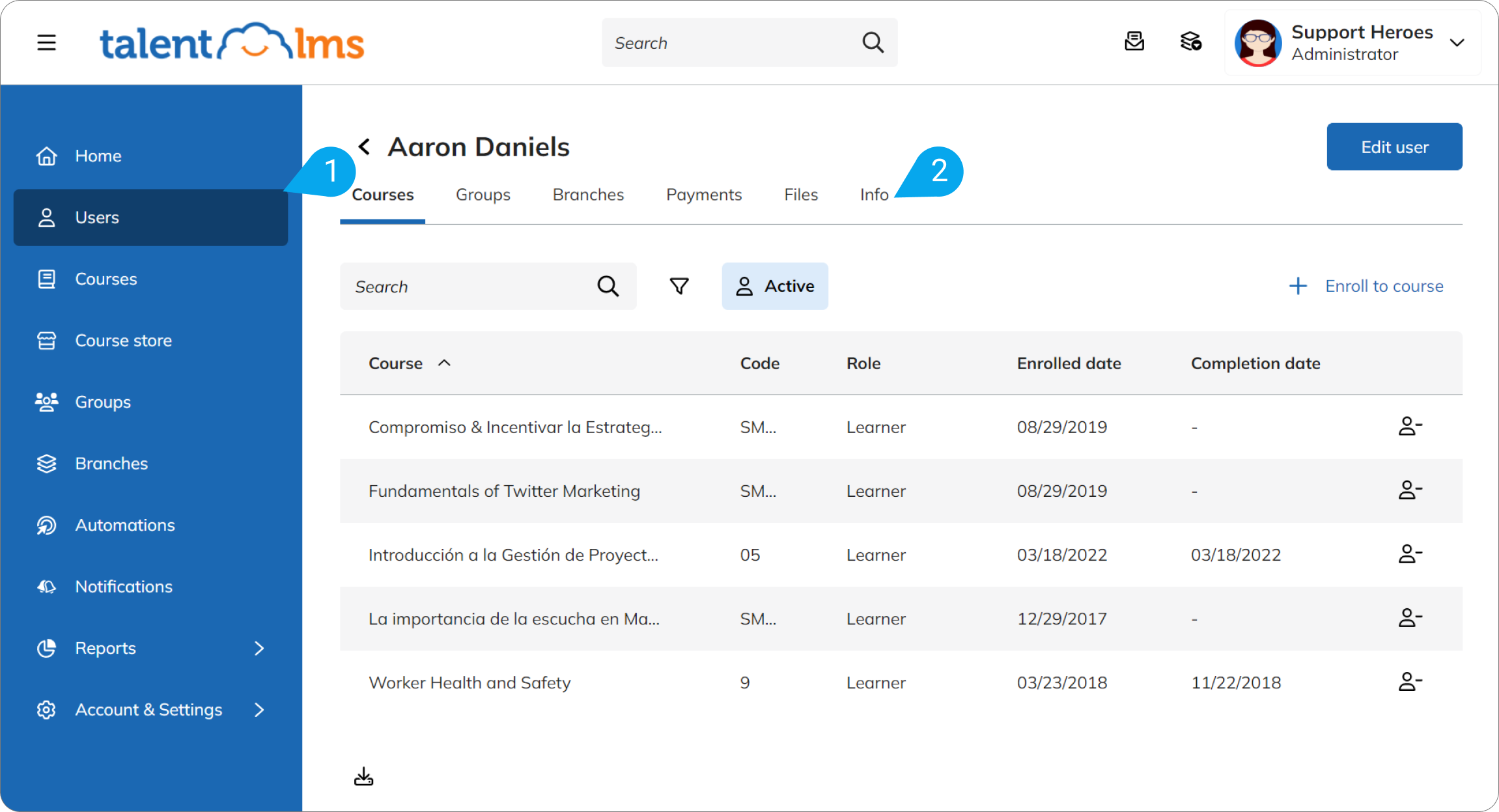 How To Exclude Users From Email Notifications Talentlms Support Help Center