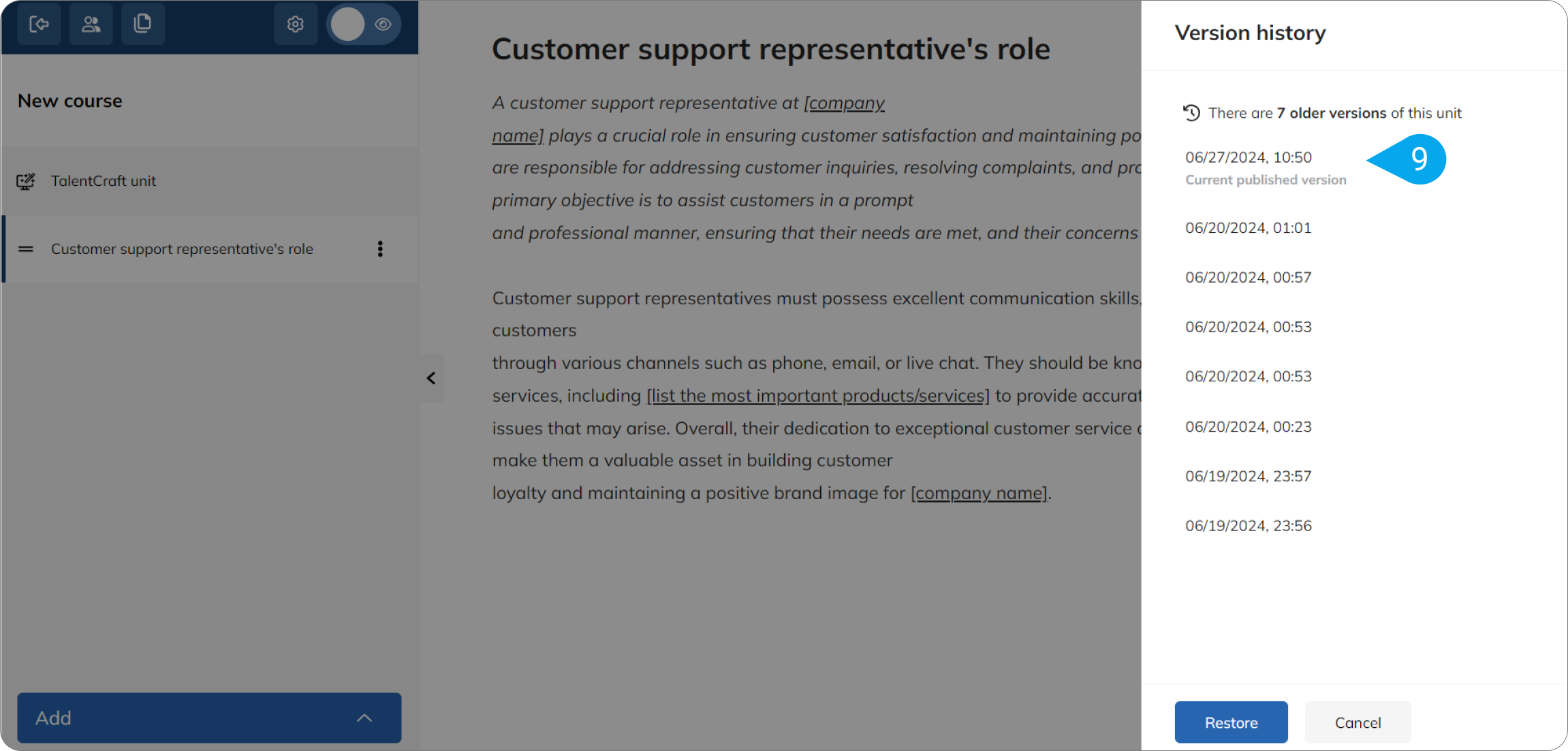 How to work with content versioning in TalentLMS – TalentLMS Support - Help Center