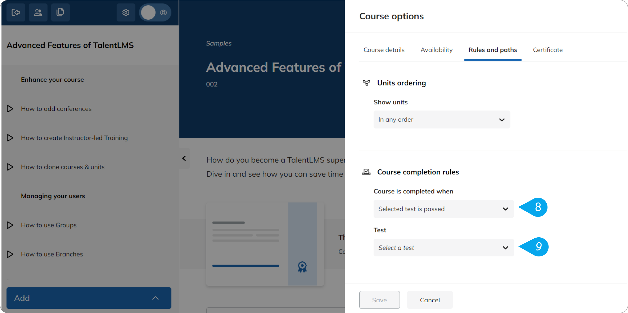 How To Set Completion Rules For Courses In Talentlms Talentlms
