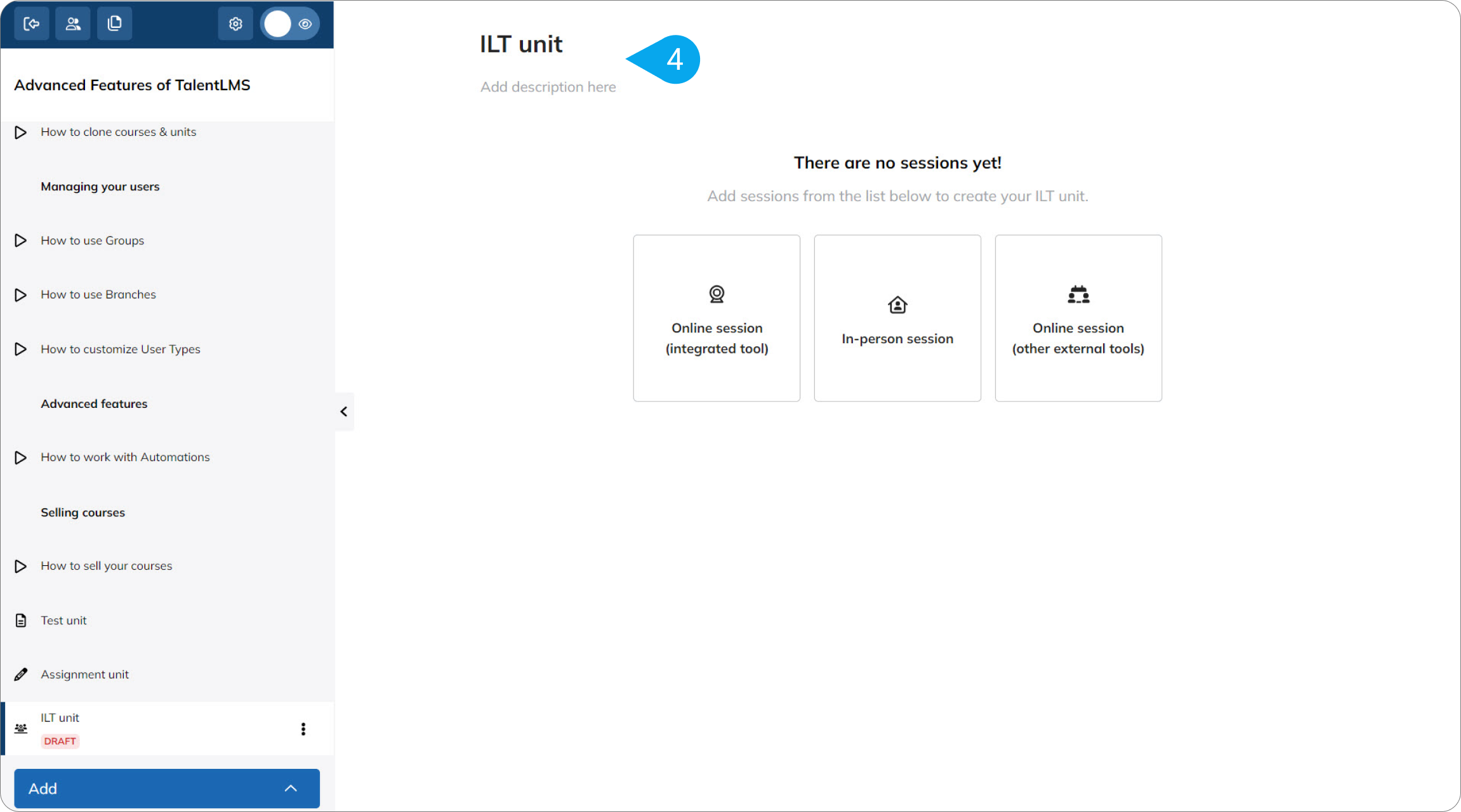 How to create an Instructor-Led Training (ILT) unit – TalentLMS Support - Help Center