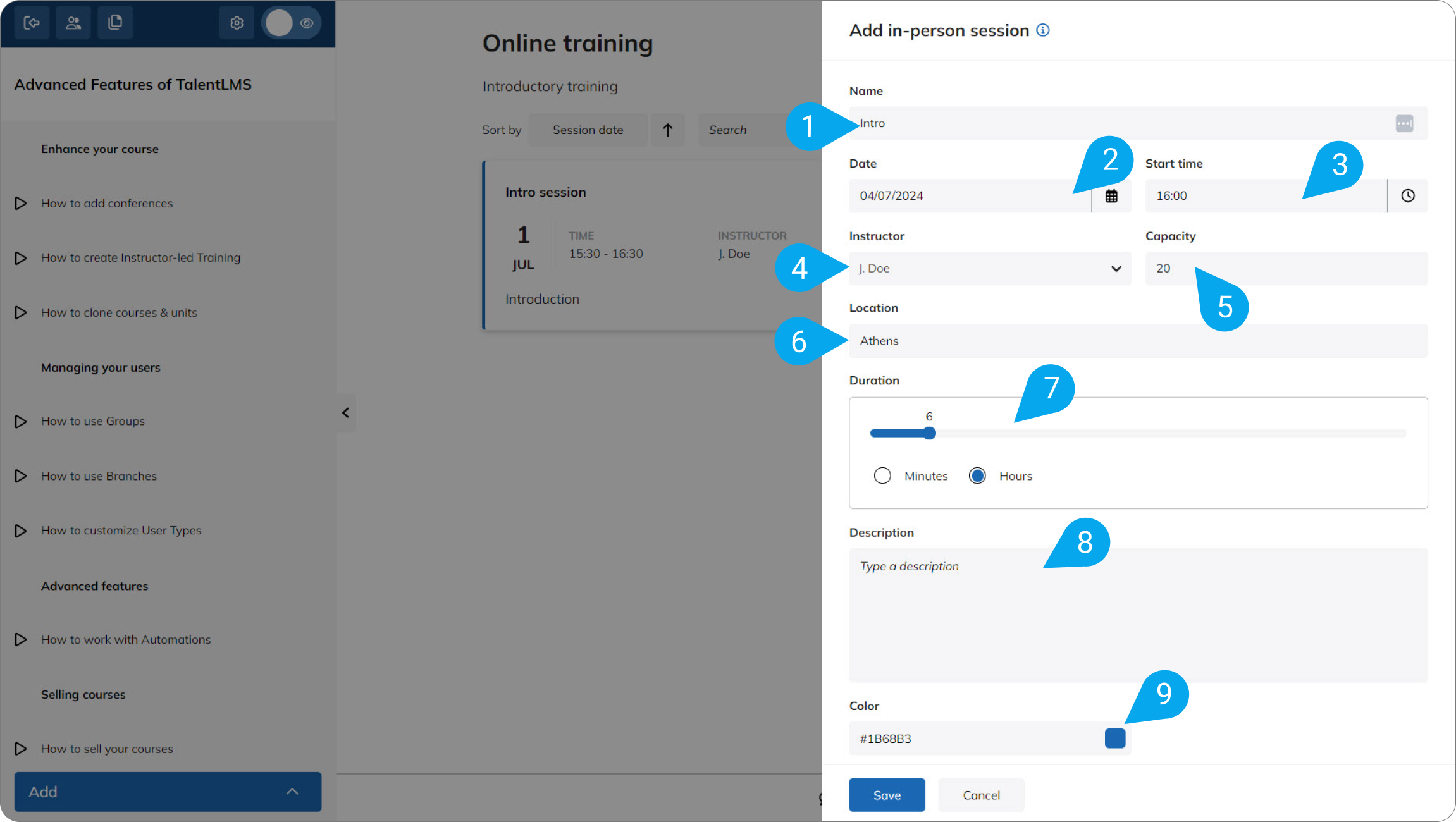 How to create an Instructor-Led Training (ILT) unit – TalentLMS Support ...