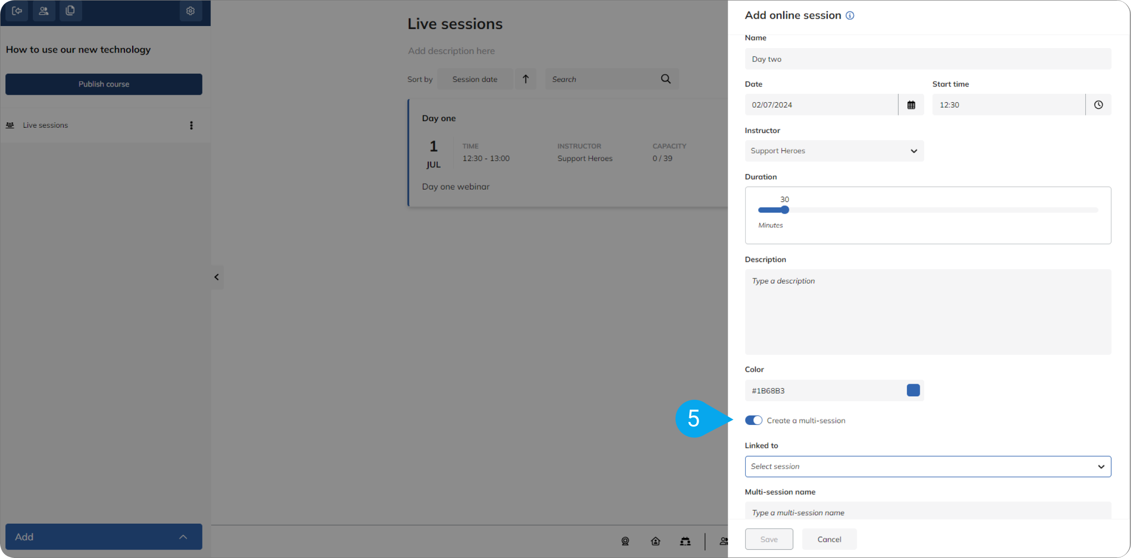 How to create multi-day sessions in ILT units – TalentLMS Support ...