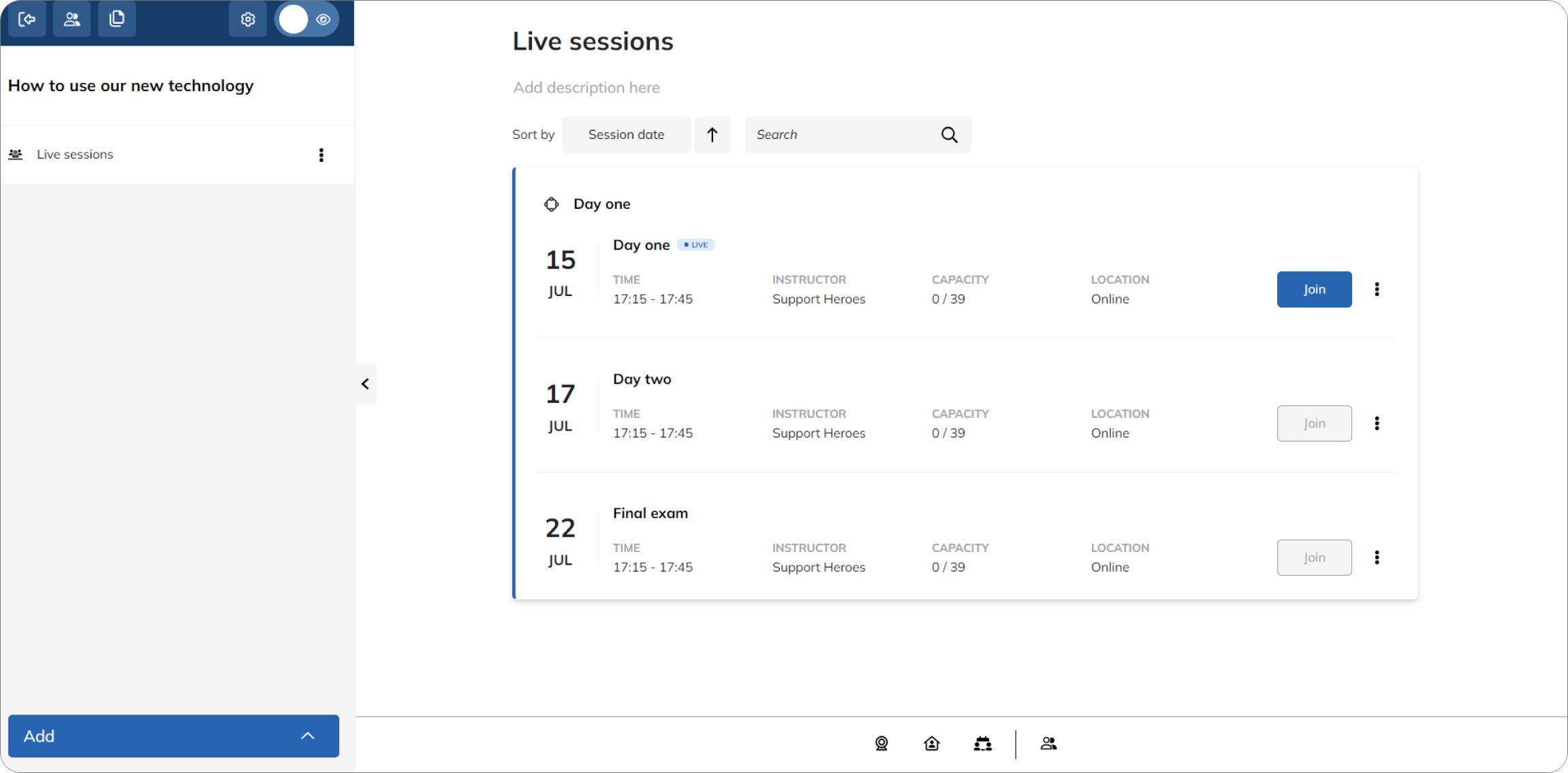 How to create multi-day sessions in ILT units – TalentLMS Support ...