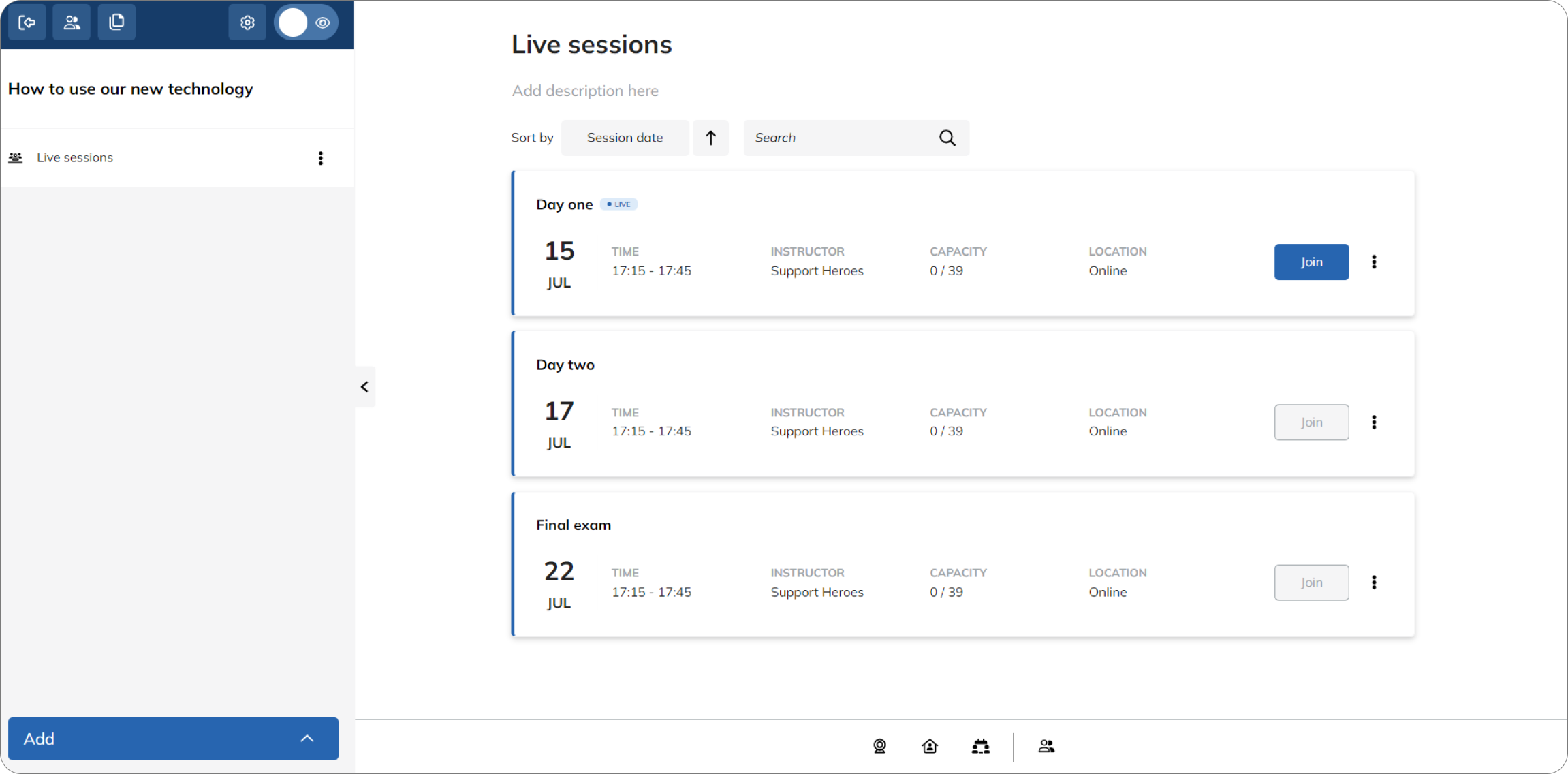 How to create multi-day sessions in ILT units – TalentLMS Support ...