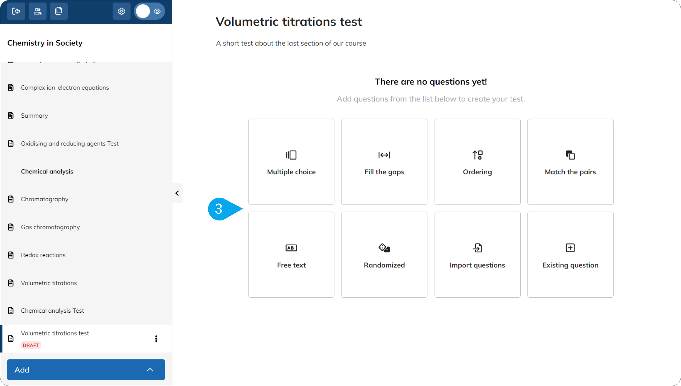 What are the available test question types – Epignosis Dev