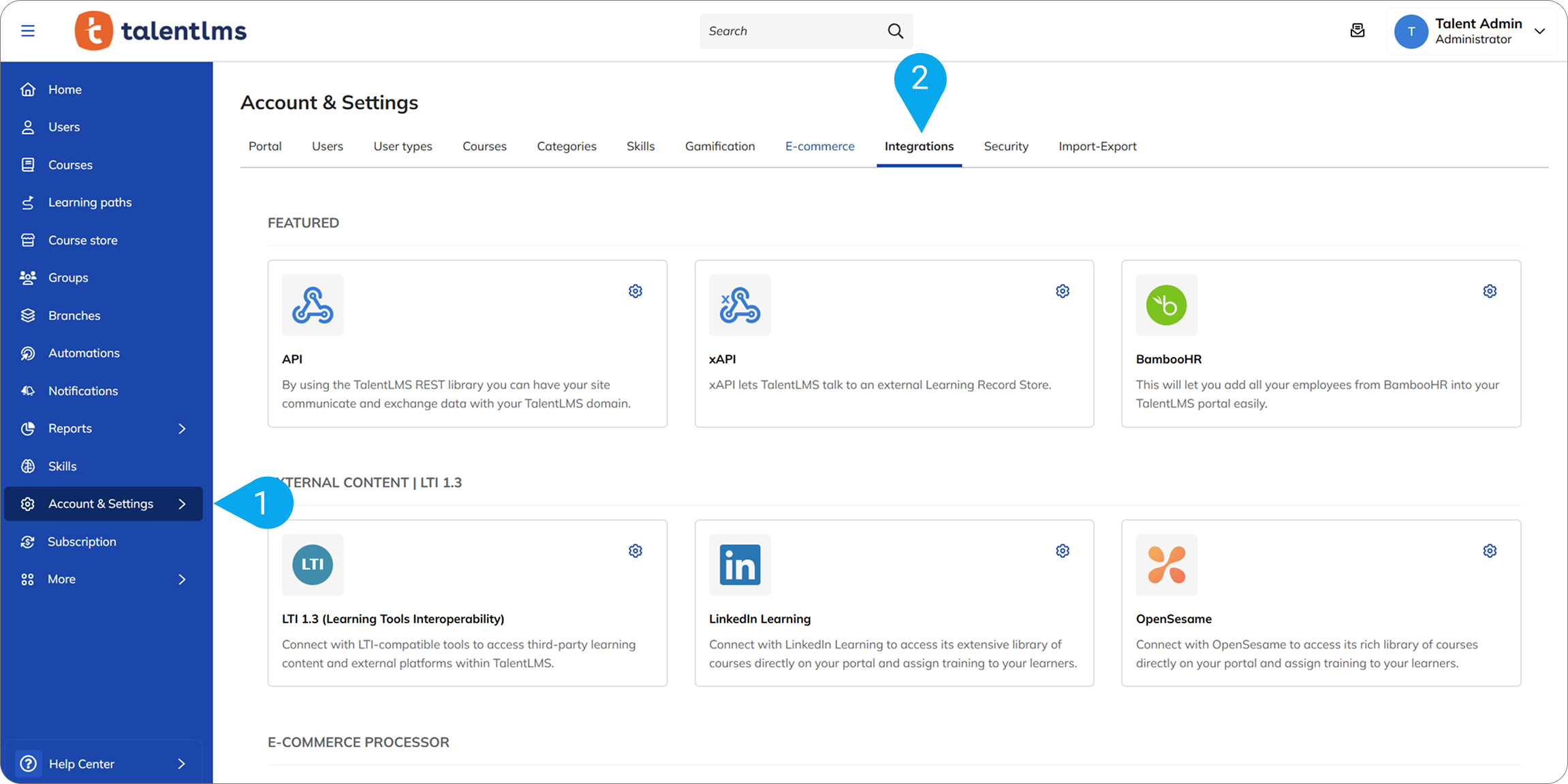 What are the available TalentLMS integrations – TalentLMS Support - Help Center