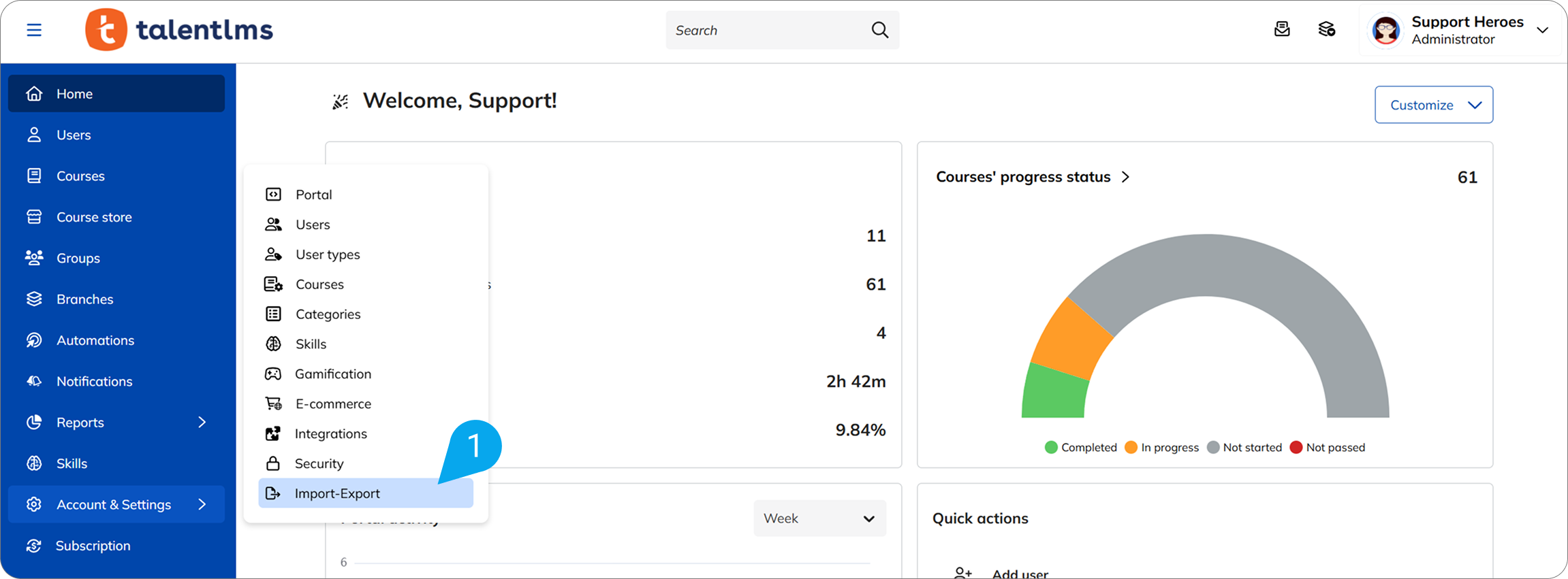 How to import/export data in TalentLMS – TalentLMS Support - Help Center