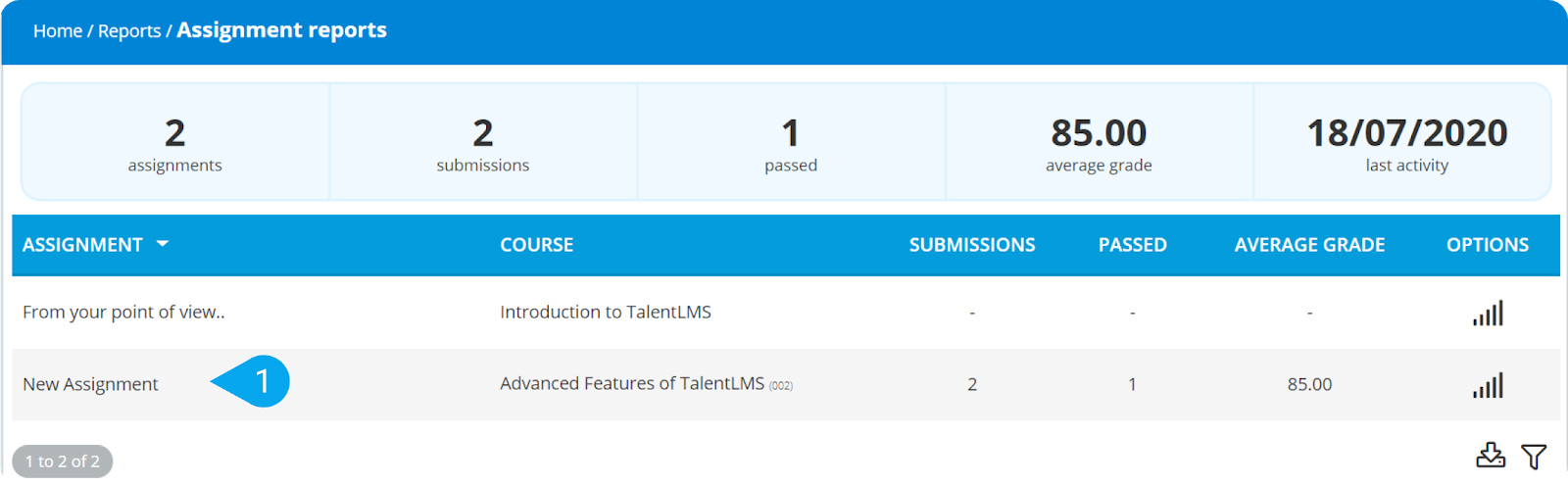 How To Export Assignment Results In The Legacy Interface Talentlms Support Help Center 2568