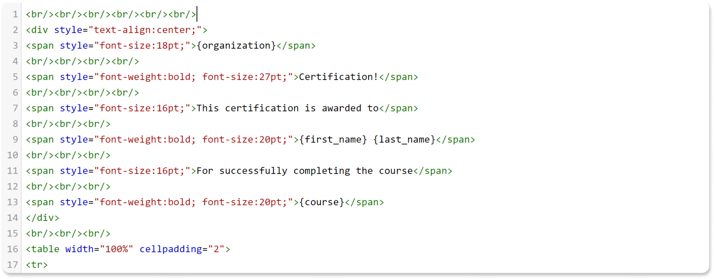 A guide to the TalentLMS code editor – TalentLMS Support - Help Center