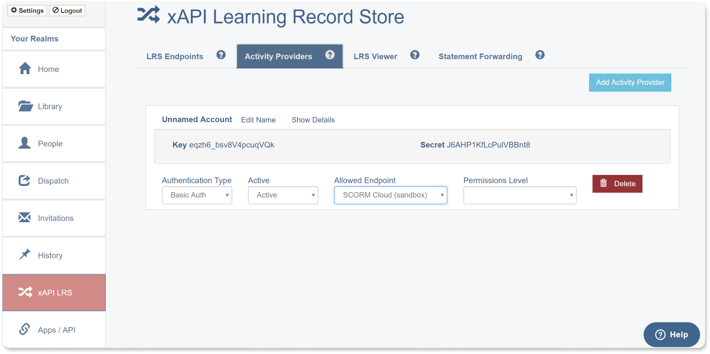 How to integrate my TalentLMS portal with an external LRS in the Legacy ...