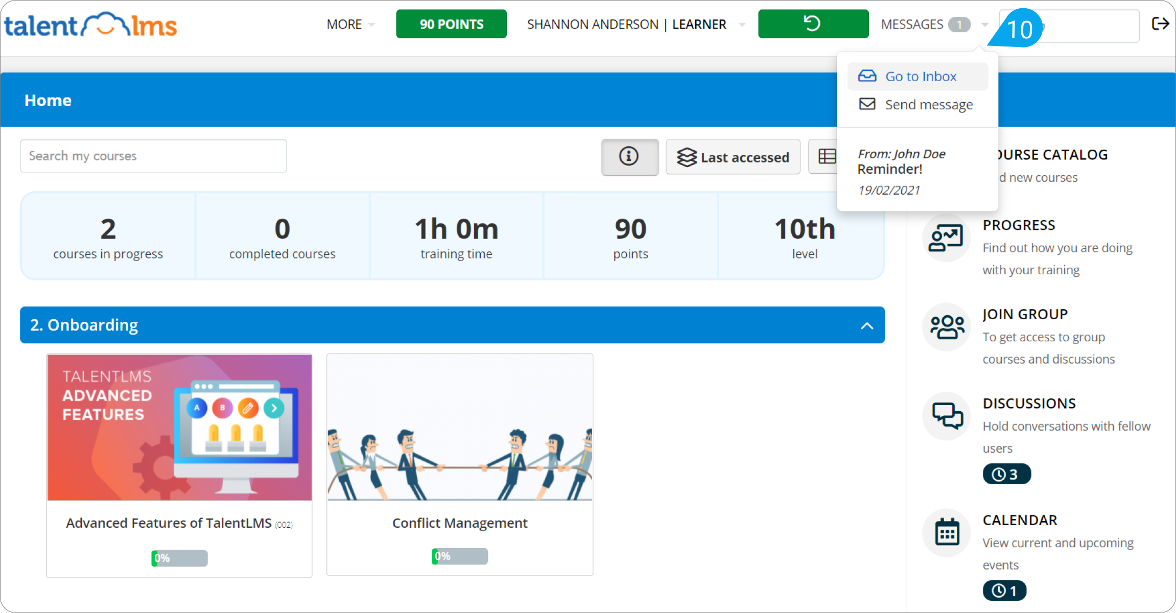 How to send a message to all registered ILT session users in the Legacy ...