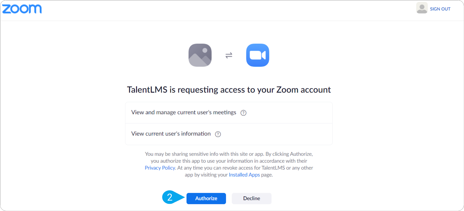 How to integrate TalentLMS with Zoom in the Legacy interface ...