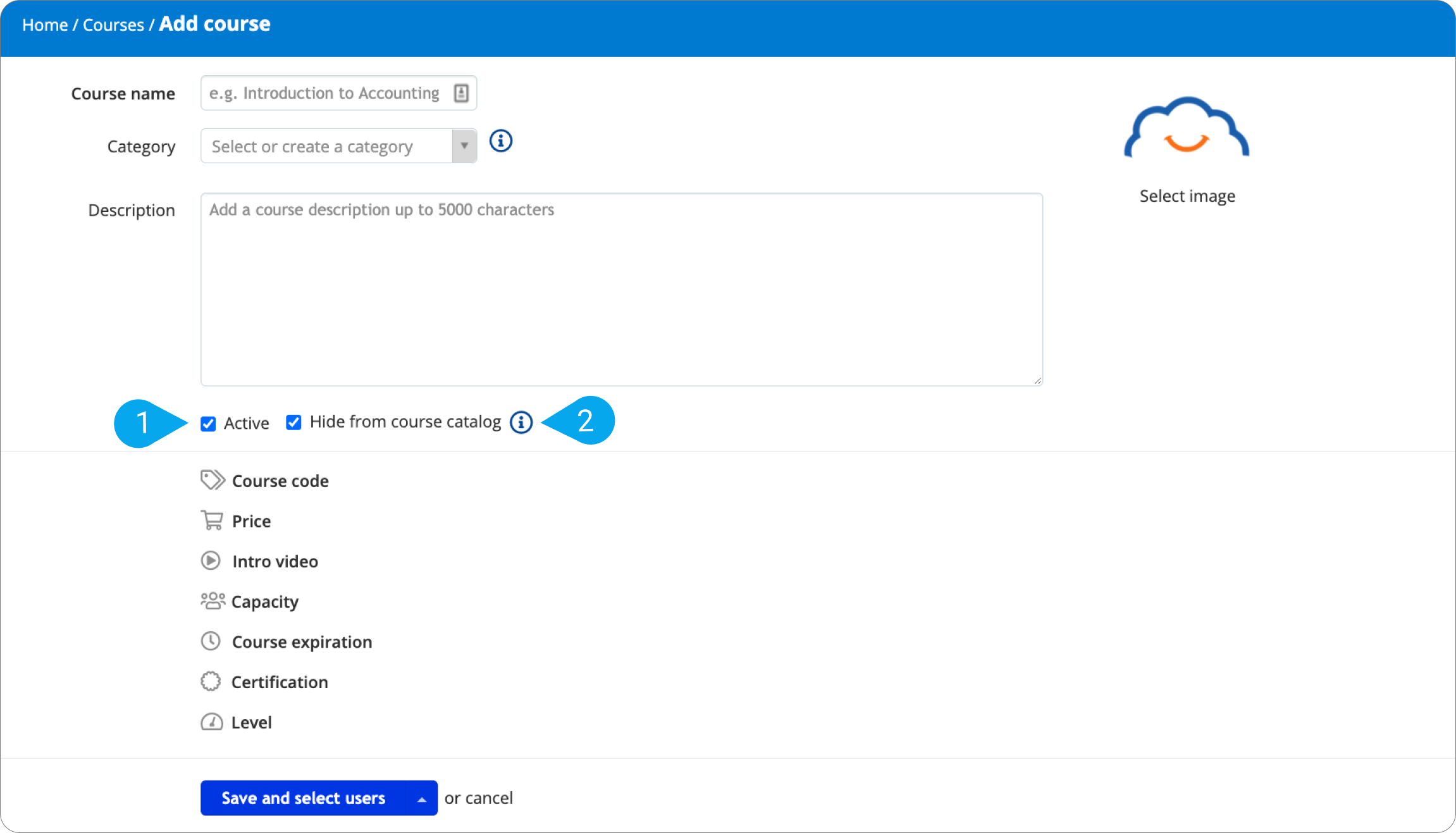 How to create a new course in the Legacy interface – TalentLMS Support ...