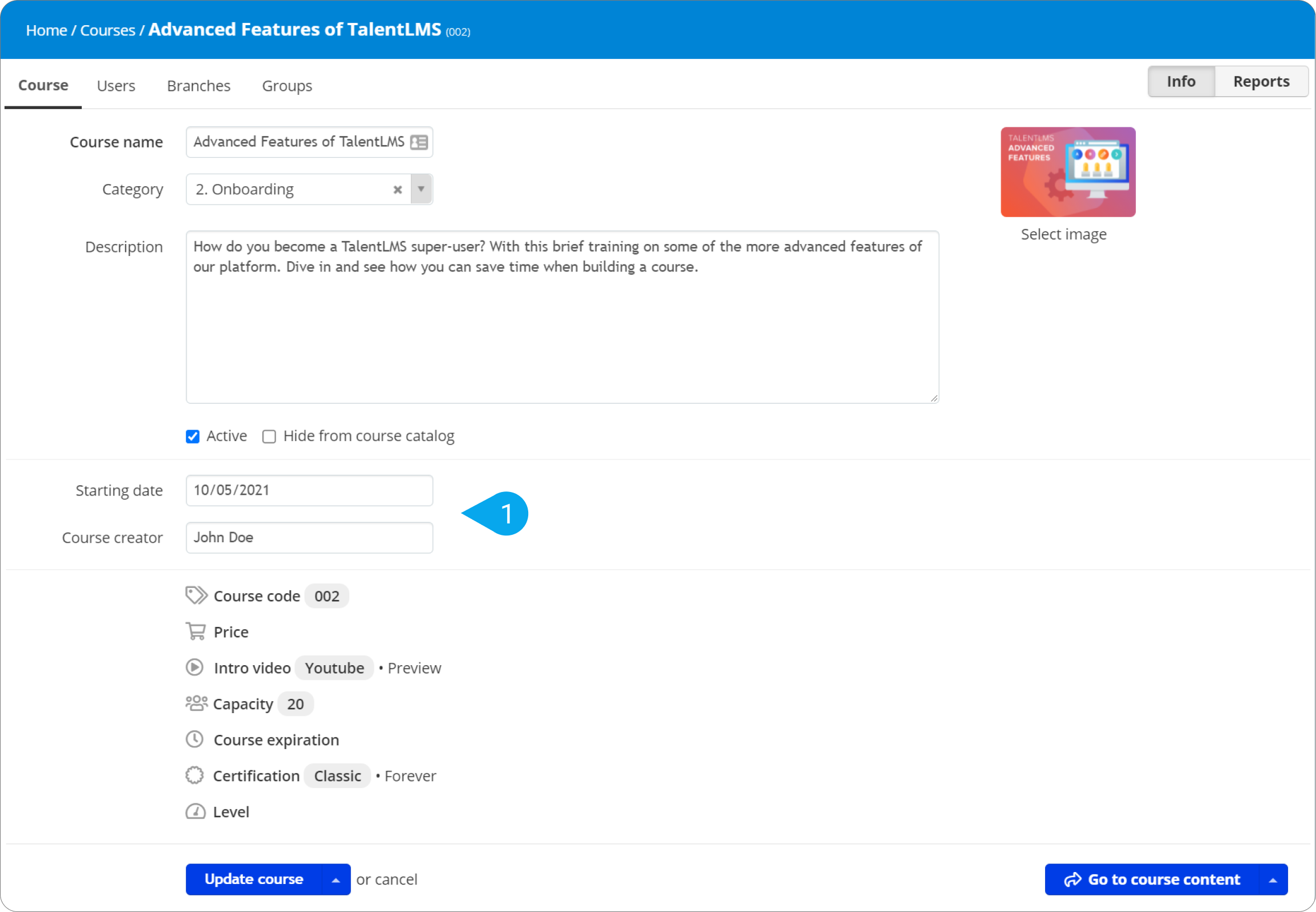 How To Add Custom Fields To Course Profiles In The Legacy Interface Talentlms Support Help 