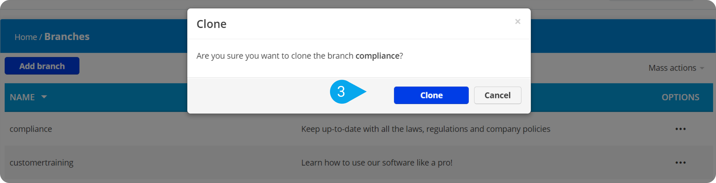 How To Clone A Branch TalentLMS Support Help Center