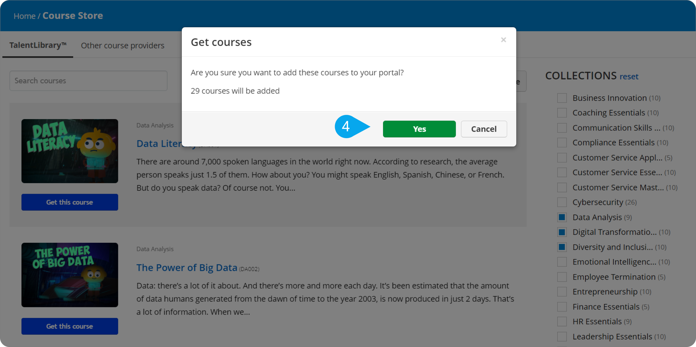 How to add the TalentLibrary™ courses to your portal in the Legacy ...