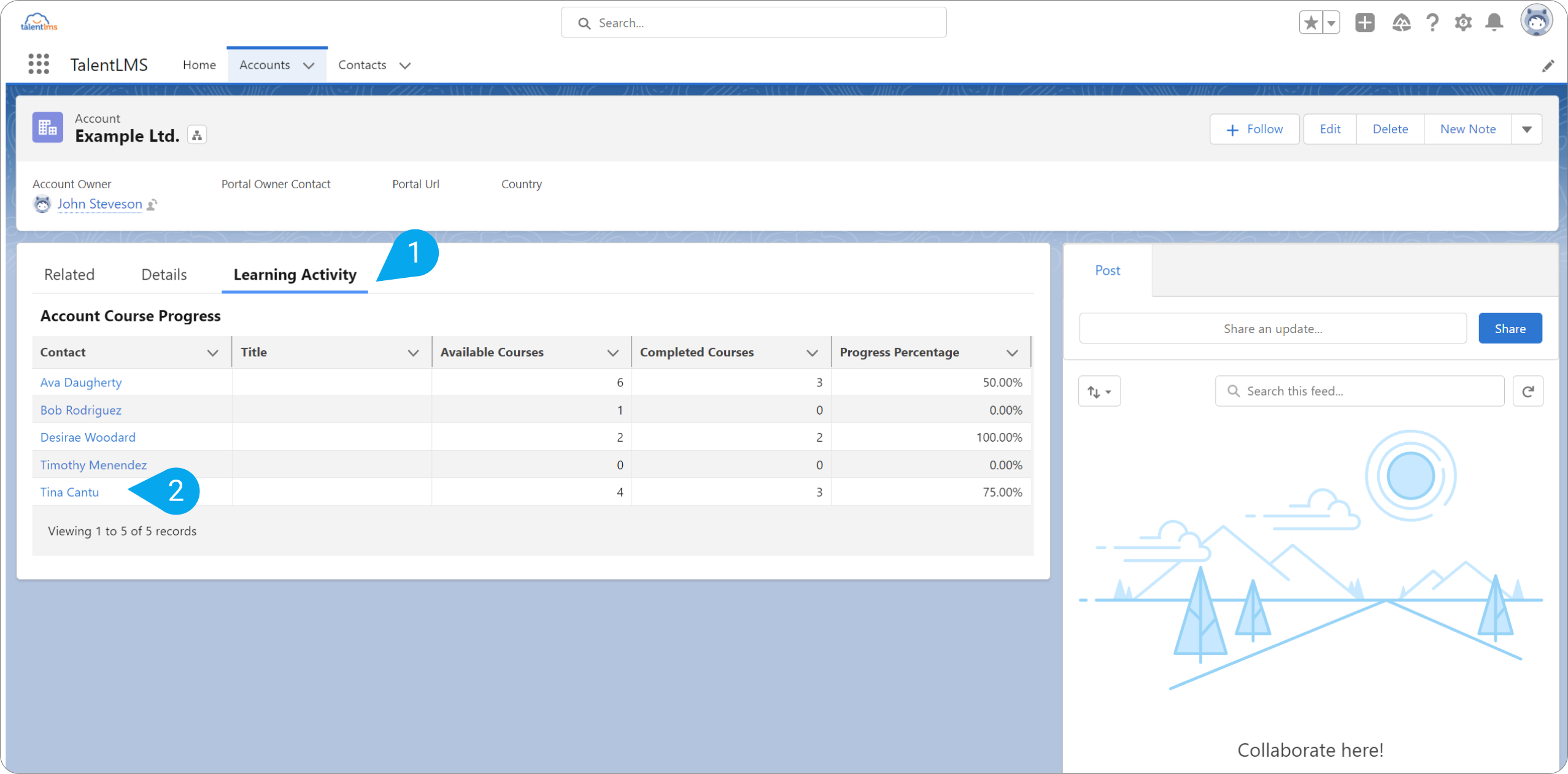 How to integrate TalentLMS and the Salesforce Data Connector app in the Legacy interface ...